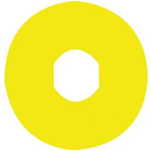 シュナイダーエレクトリックZBY8101 | ブランクレジェンドプレートラウンドイエロー| Raptor Supplies 日本