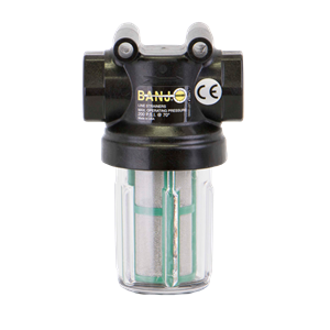 Banjo LSTM050-100C | ミニTラインストレーナー、クリアボウル付き、1/2 x 1/2インチ、100メッシュ| Raptor ...