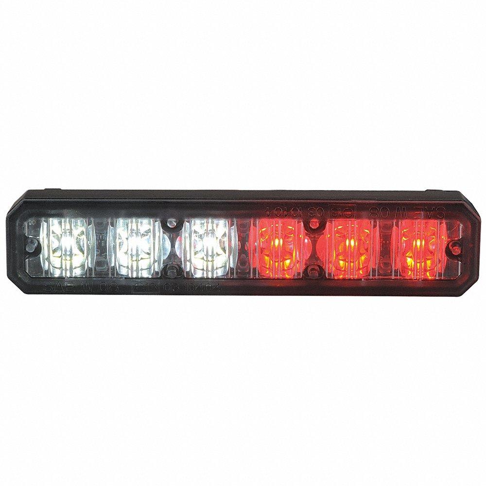 Federal Signal MPS650-AA | 39F772 | 周辺ライト、長さ 4 3/4 インチ、アンバー、6 ヘッド、LED | 日本