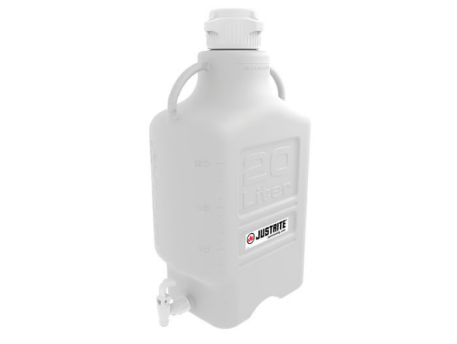 JUSTRITE 12916 | Damigiana, Hdpe, 20L, 83 mm | Raptor Supplies Italia